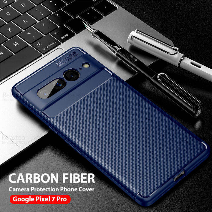 Luxury Carbon Fiber Matte Back Case For Google Pixel 7 Pro Pixel7 7Pro ...