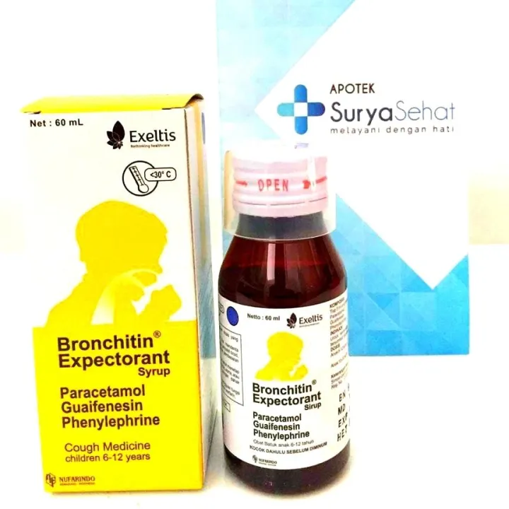 Bronchitin Expectorant Sirup 60ml usia 6-12 tahun | Lazada Indonesia