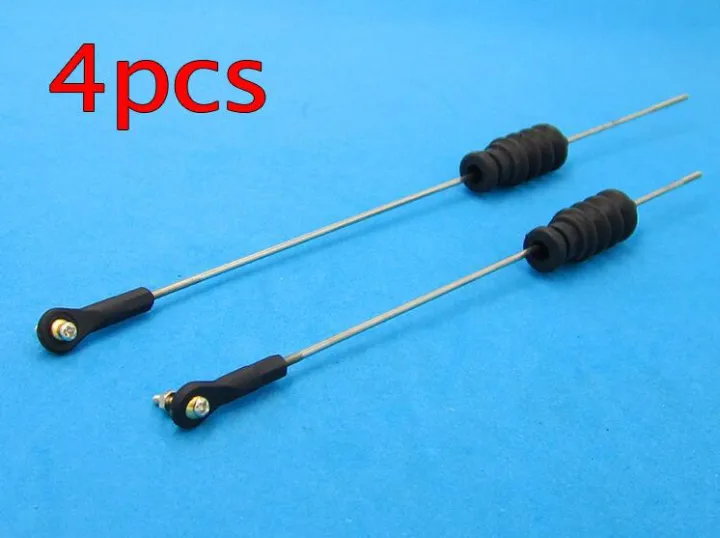 4pcs 2mm Pull Rod Linkage With Rubber Seal Bellows Radio Box Seals ...