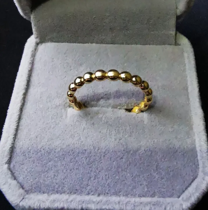 18k gold bubble ring medium | Lazada PH