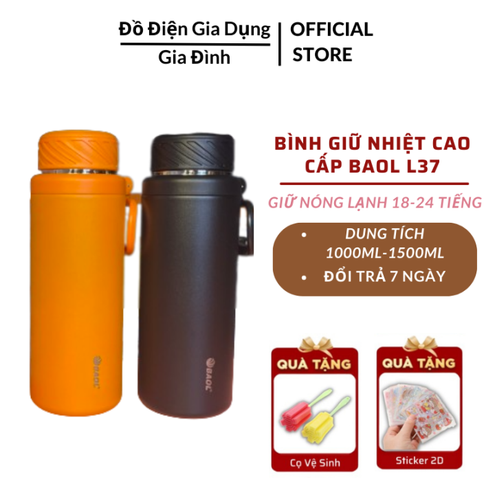 Bình Giữ Nhiệt BaoL L37 Inox 304 Dung Tích 1000ml/1500ml - Bình Giữ Nhiệt Inox 304 Cao Cấp Giữ ...
