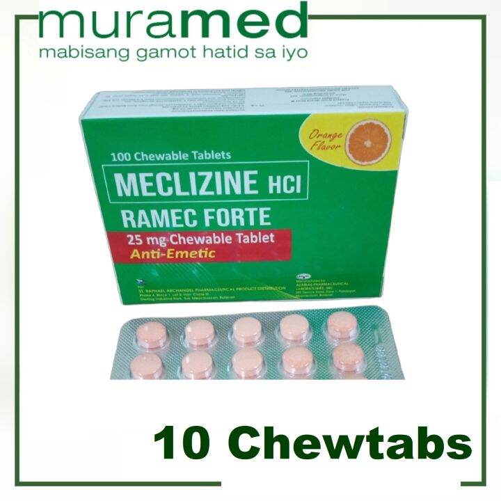 Ramec Forte Meclizine 25 mg Chewtab 10's | Lazada PH