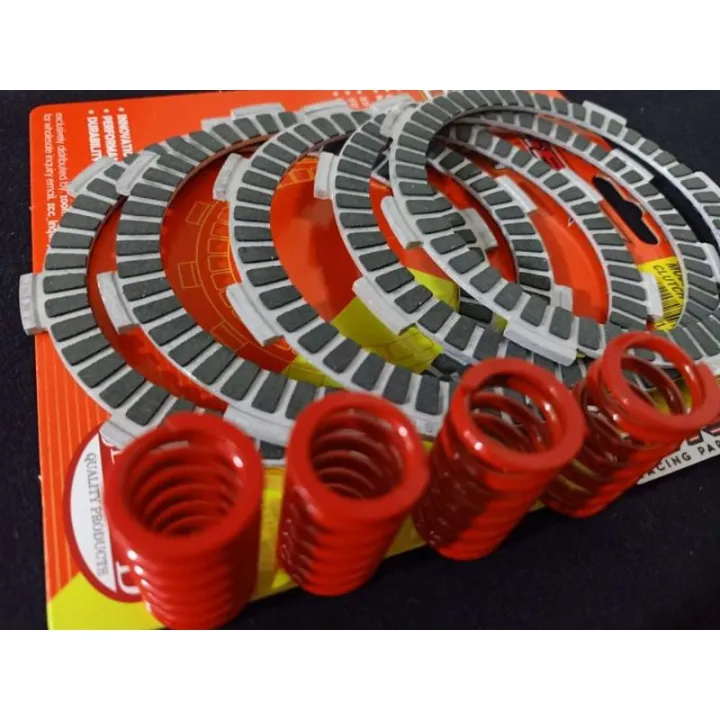 PITSBIKE TMX RUSI 125 155 CLUTCH LINING + SPRING RACING Tmx155 Tmx125 ...