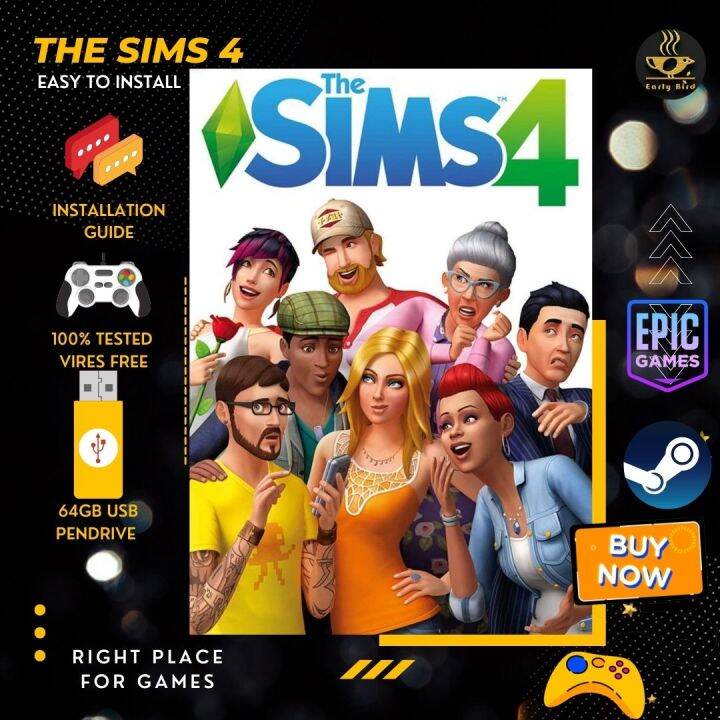 The Sims 4 (full Version) v1.86.166.1030 & ALL DLCs pc game ...