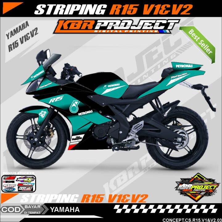 R15 V1&V2 STIKER STRIPING MOTOR KEREN LIS VARIASI R15 V1&V2 STIKER ...