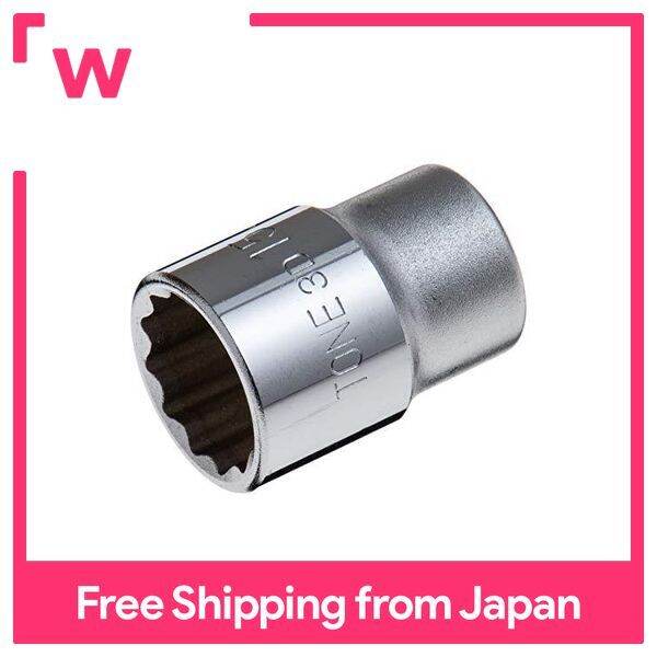 TONE Socket (Bihexagonal) 3D-15 Drive 9.5mm (3/8 ) Width across flats ...