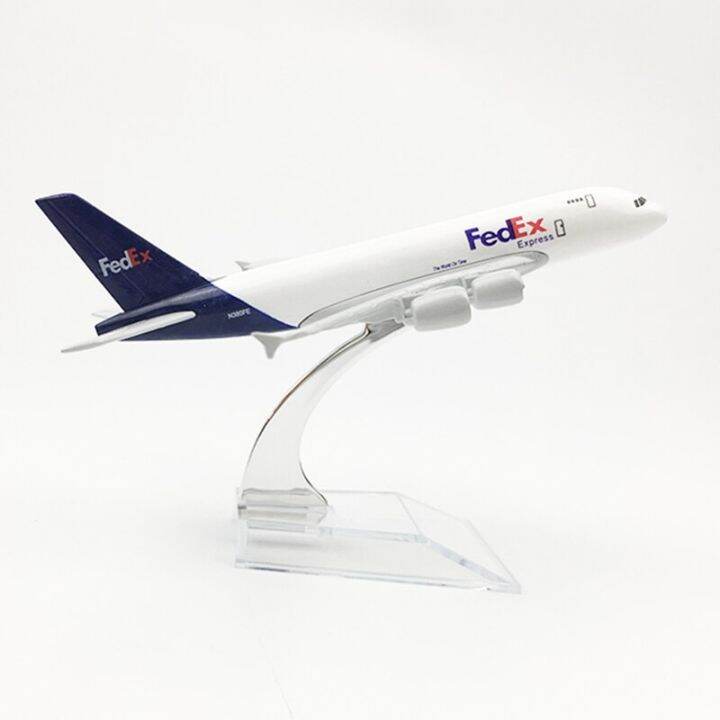 16CM Airplane Model Fedex Cargo Logistics Airbus A380 Airlines Aircraft ...