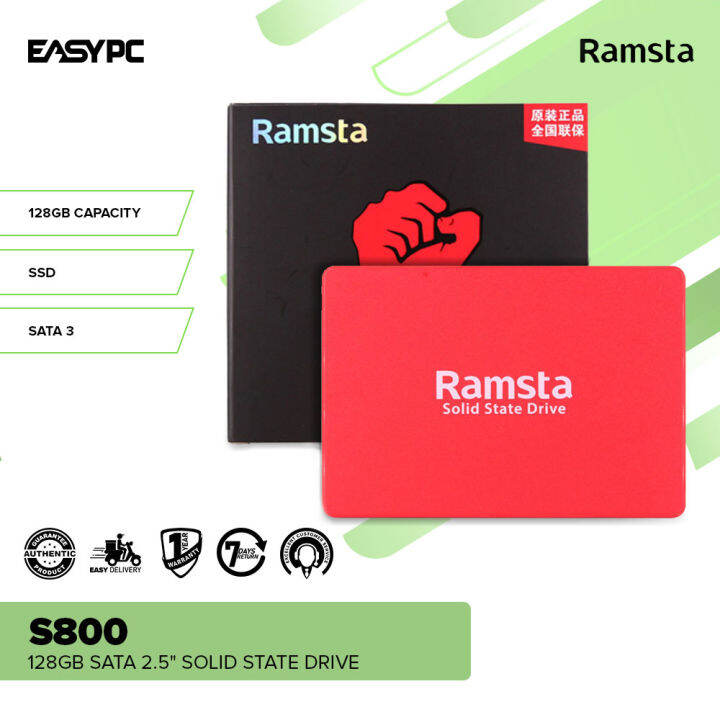 EasyPC Ramsta S800 2.5" 120GB 240GB 128GB 256GB 512GB 1TB SATA Solid State Drive for Desktop ...