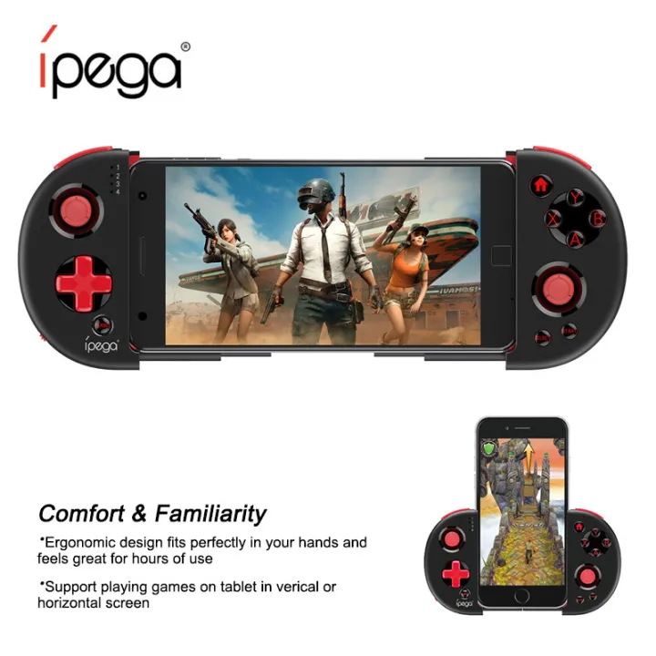 Original iPega 9087s Red Knight Bluetooth Controller PG-9087S Telescopic Mobile Phone Game ...