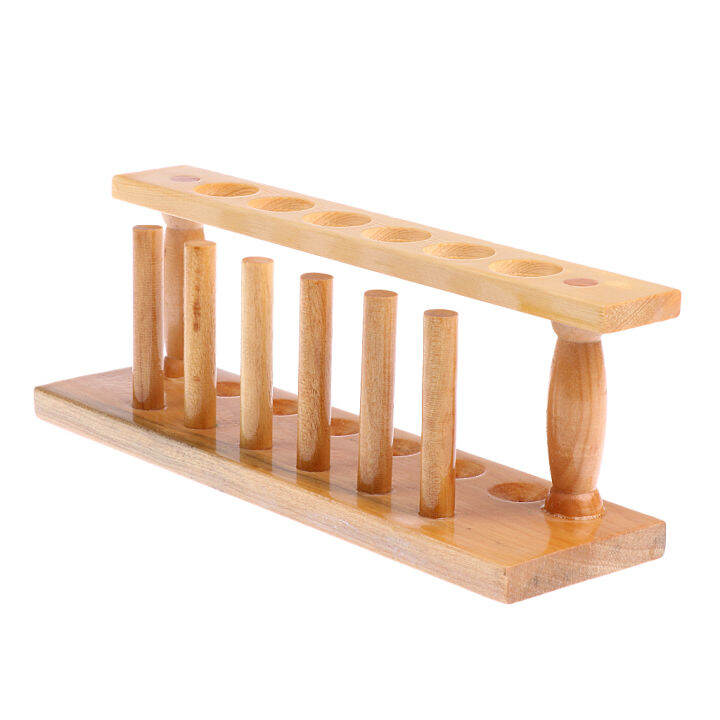 LazaraHome Wooden Lab Test Tube Rack/ Holder for Vials Bottles Stand ...