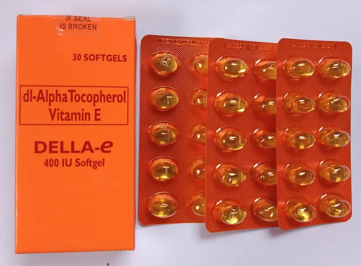 Della-E Vitamin E 400IU 30 Softgels/box | Lazada PH
