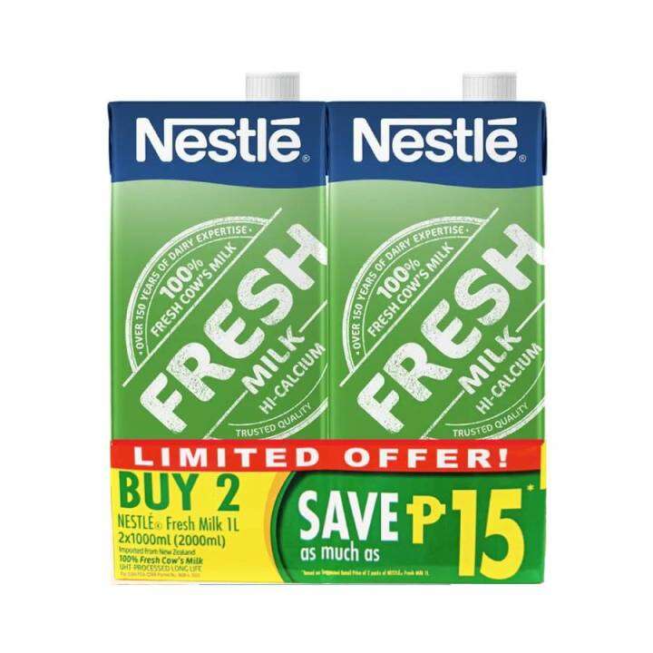 Buy 2 Save Php15 Nestle Fresh Milk (2 x 1L) | Lazada PH