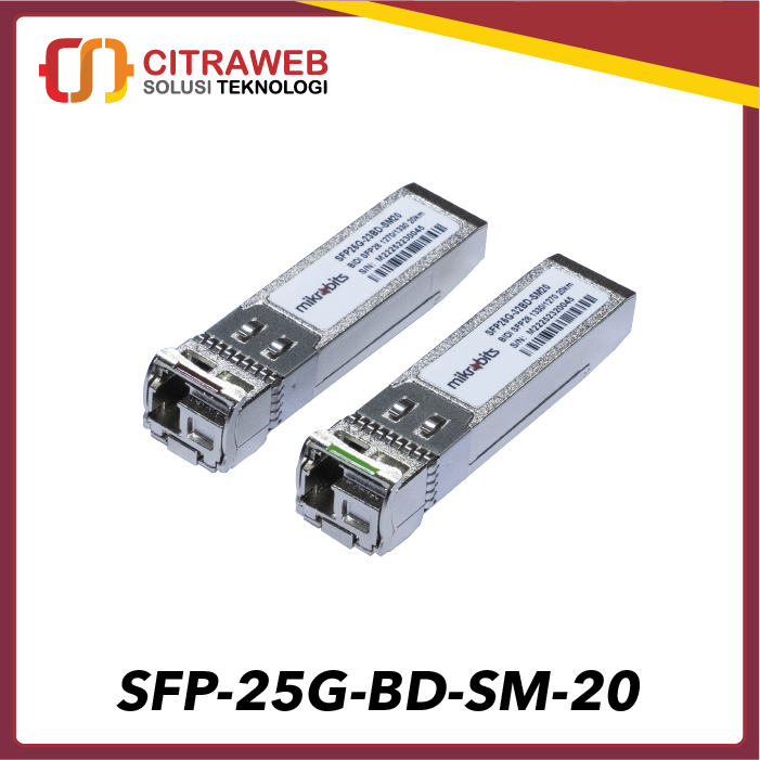 Mikrobits SFP 25G Transceiver SFP-25G-BD-SM 20KM | Lazada Indonesia