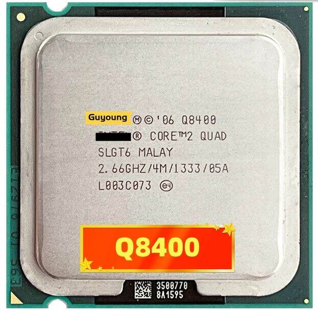 Core 2 Quad Q8400 Q 8400 Processor 2.66GHz 4MB 1333MHz Socket 775 cpu ...