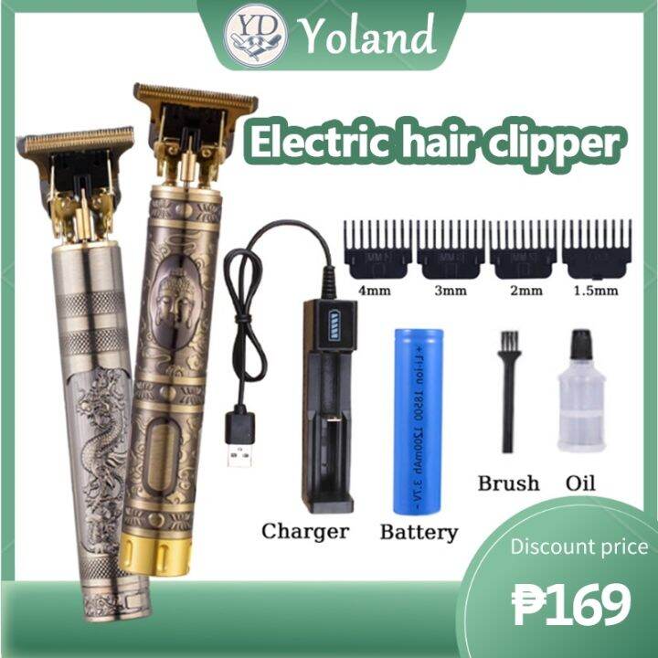 Electric Hair Clipper Razor Hair Cut Rechargable Original Complete Set ...