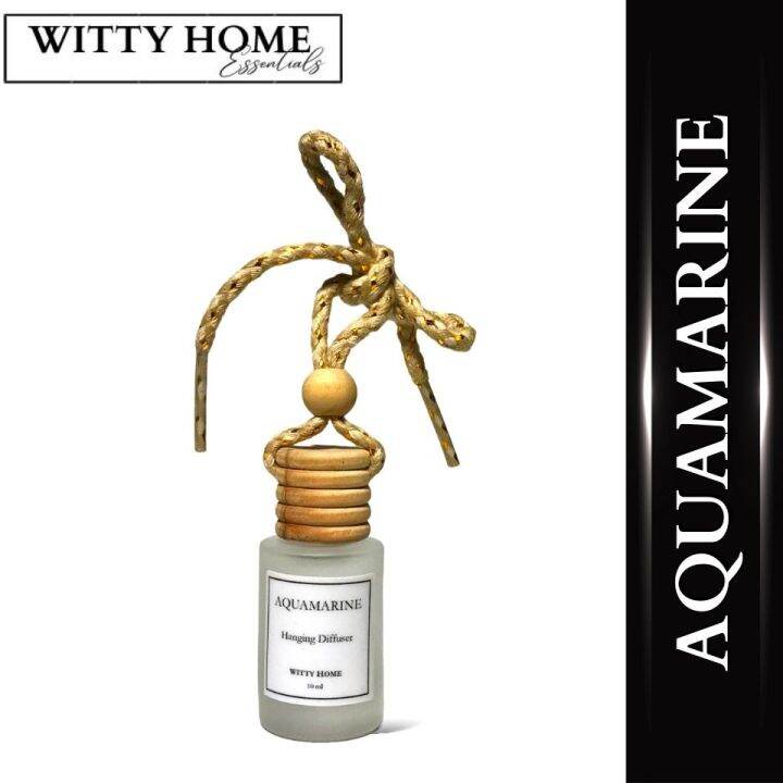 Witty Home Aquamarine Original Hanging Diffuser 10ml Bottle (Clear and Frosted) Car Air ...