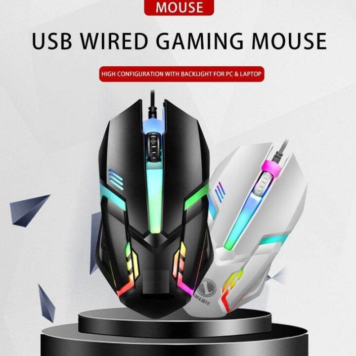 Shipadoo Desktop USB Gaming Mouse High configuration With RGB Backlight For PC & Laptop Mice ...