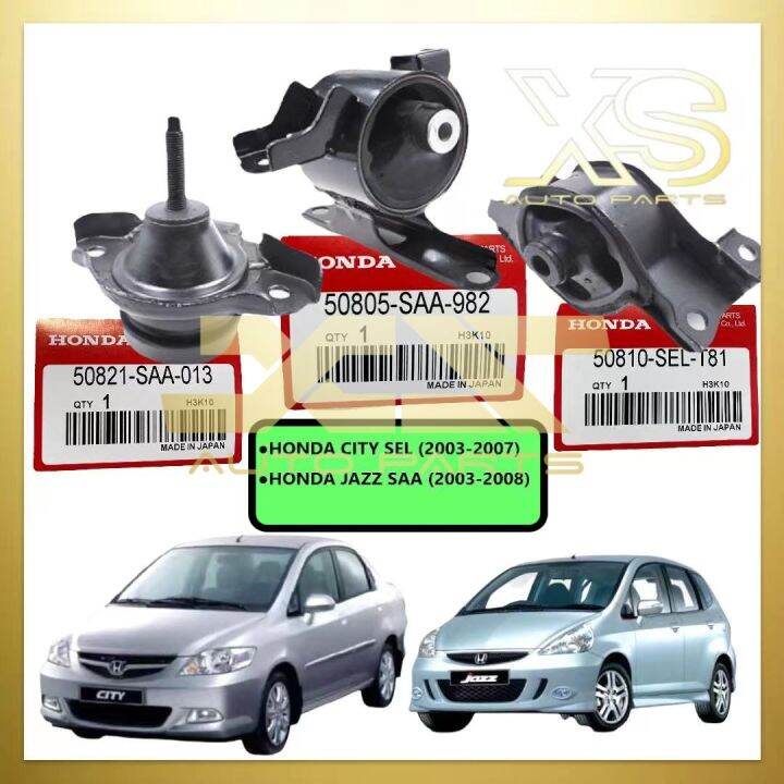 HONDA ENGINE MOUNTING SET HONDA CITY JAZZ 2003-2008 SEL SAA GD ( 2003-2007 ) 1SET =3PC ...