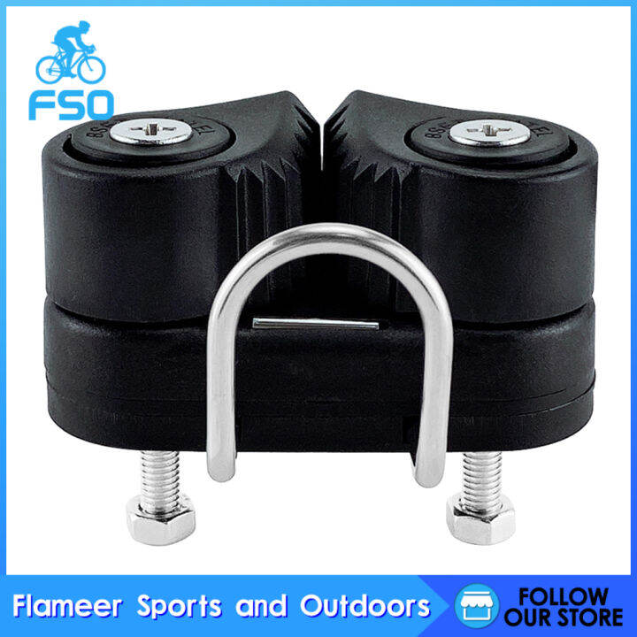 Flameer 2pcs Black Aluminum Sailboat Cam Cleat Fast Entry Cam Cleat for ...