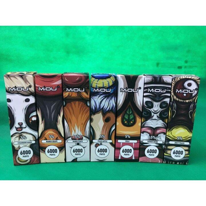 MiOU 6000 PUFFS RECHARGEABLE DISPOSABLE legit legit legit | Lazada PH