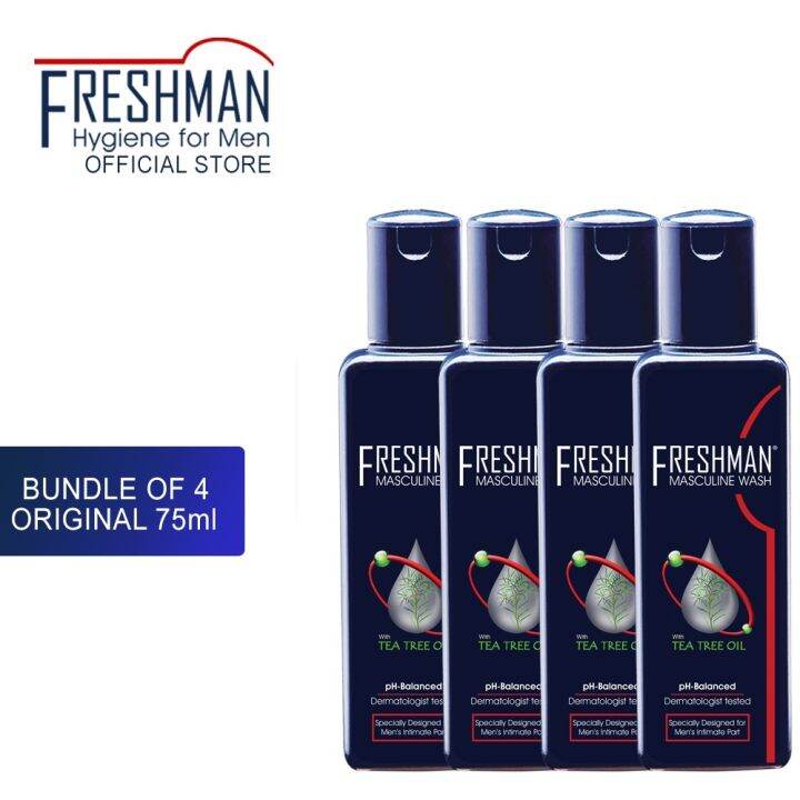 ☄Freshman Masculine Wash Original 75ml Bundle of 4 | Lazada PH