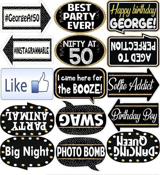 Photobooth props 15pcs set on 1.5 mm sintraboard | Lazada PH