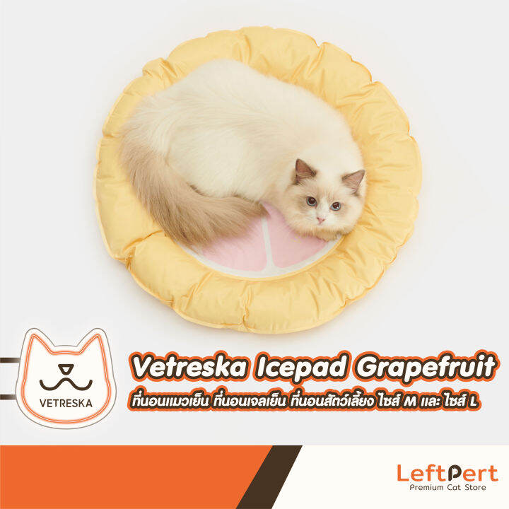 Vetreska Ice pad Grapefruit ที่นอนเย็น ที่นอนเจลเย็น ที่นอนแมว | Lazada.co.th