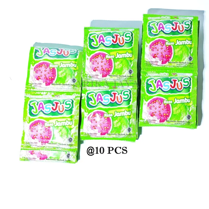NEW JASJUS Rasa JAMBU isi 10 Sachet Minuman RASA BUAH Bubuk Instant ...