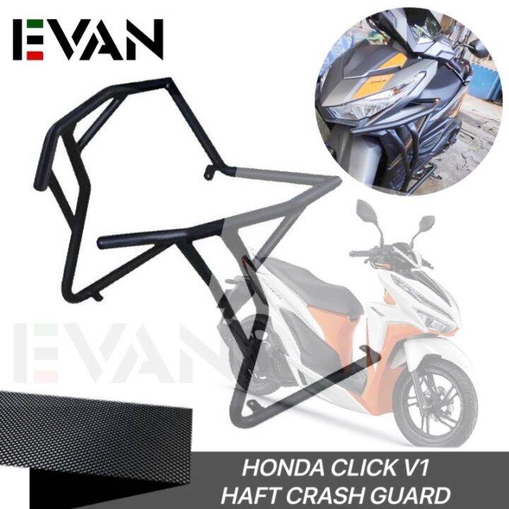 Honda Click V1 Half Crash Guard Stainless Steel CNC Alloy Made in ...