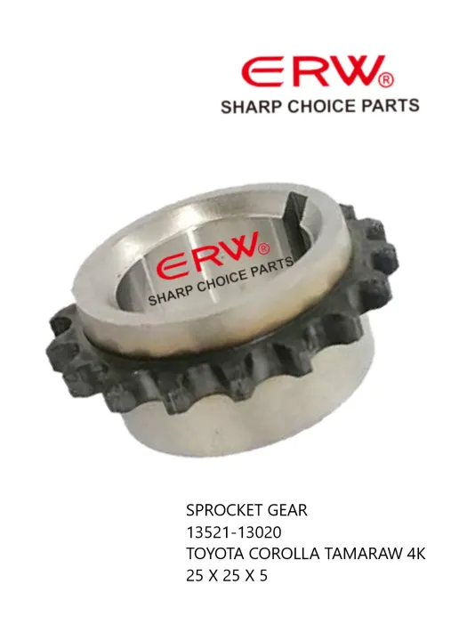 SPROCKET GEAR - CRANKSHAFT ( 13521-13020 ) TOYOTA TAMARAW COROLLA 4K ...