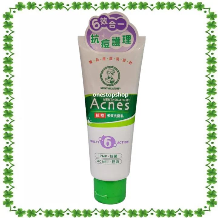 Mentholatum Acnes 6 in 1 Muti Action Facial Wash Cleanser 100g | Lazada PH