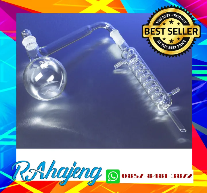 BIG SALE ALAT DESTILASI 500 ML LENGKAP DENGAN KONDENSOR SPIRAL | Lazada ...