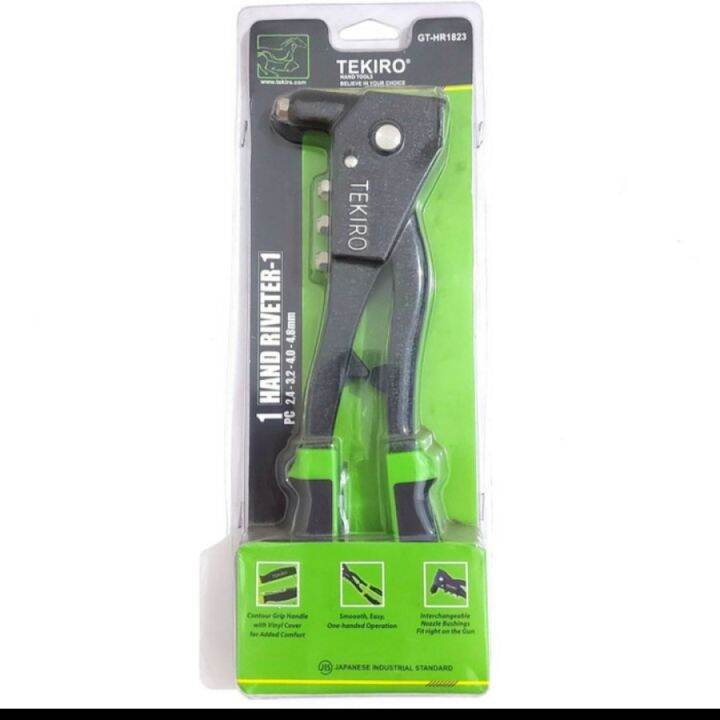 TEKIRO hand riveter tang rivet paku tembak 2.4 3,2 4.8 mm tekiro paku ...