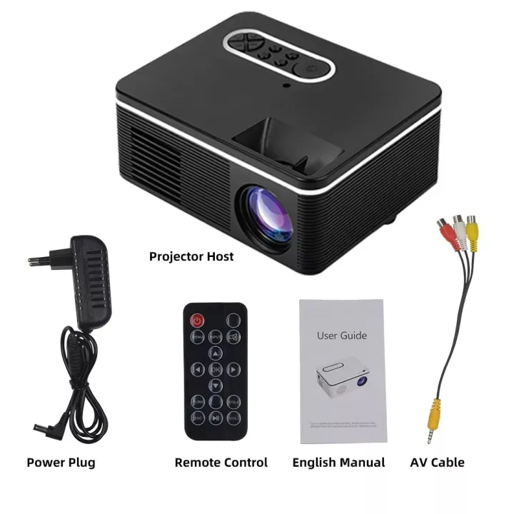 🔝Original+24hours delivery Small Mini Projector Home LED Portable Mini ...