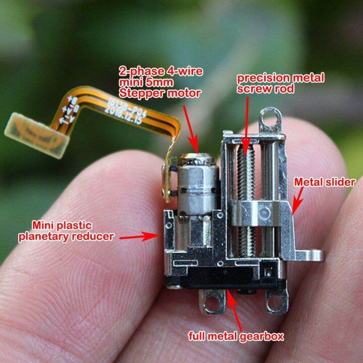 Precision 2-phase 4-wire 5mm Planetary Gear Stepper Motor Electric 3V 3 ...