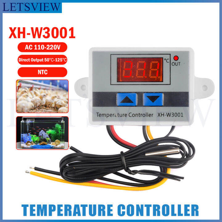 Letsview XH-W3001 Digital LED Temperature Thermostat Controller Switch Probe AC110/220V | Lazada PH