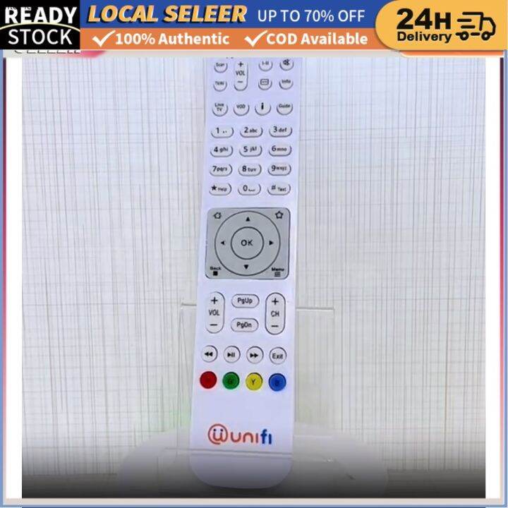 White Unifi set-top box Remote Control Intelligent control of TV set ...