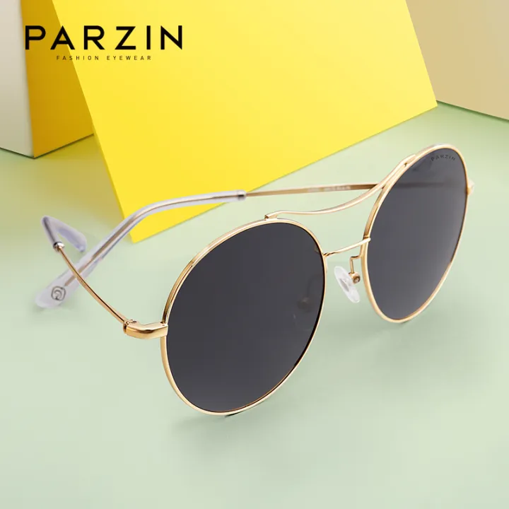 PARZIN Retro Style Round Polarized Sunglasses UV400 Protection Round ...