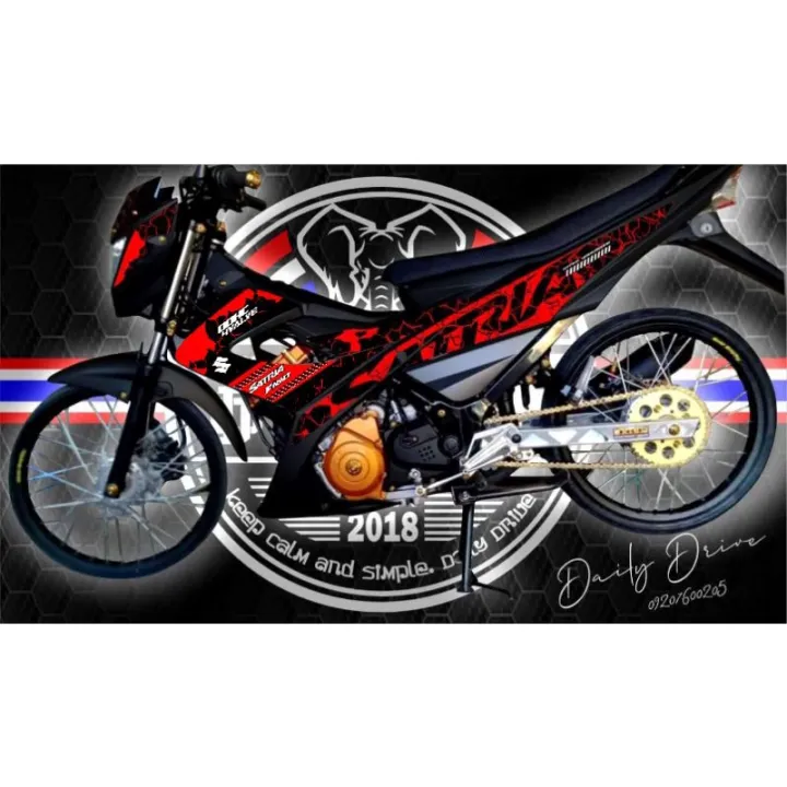 Suzuki Raider 150 Reborn Decal Sticker ( SATRIA DESIGN) | Lazada PH