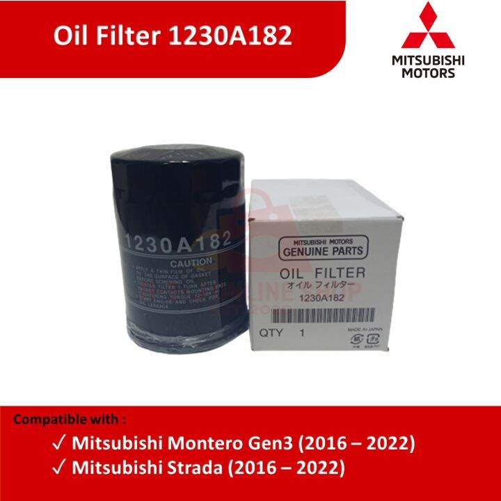 Engine Oil Filter (1230A182) Mitsubishi Montero Gen3 (2016 - 2022 ...