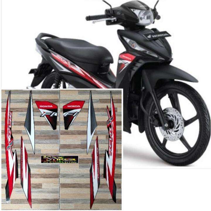 striping original Honda Revo X FI hitam tahun 2022 | Lazada Indonesia