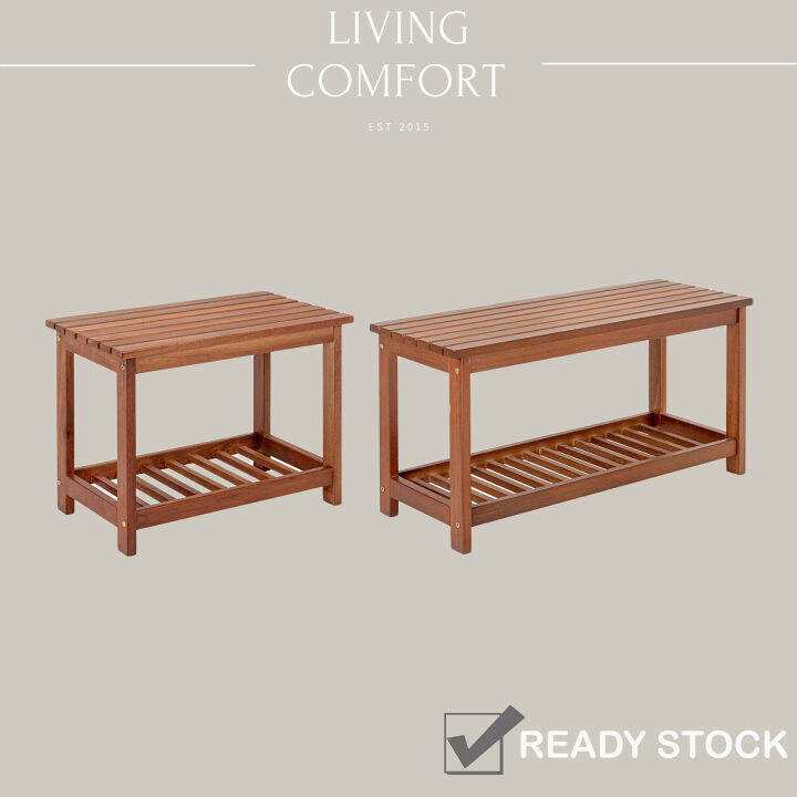 PALMA Wooden Bech / Outdoor Bench / Patio Solid Wood Bench / Kerusi ...