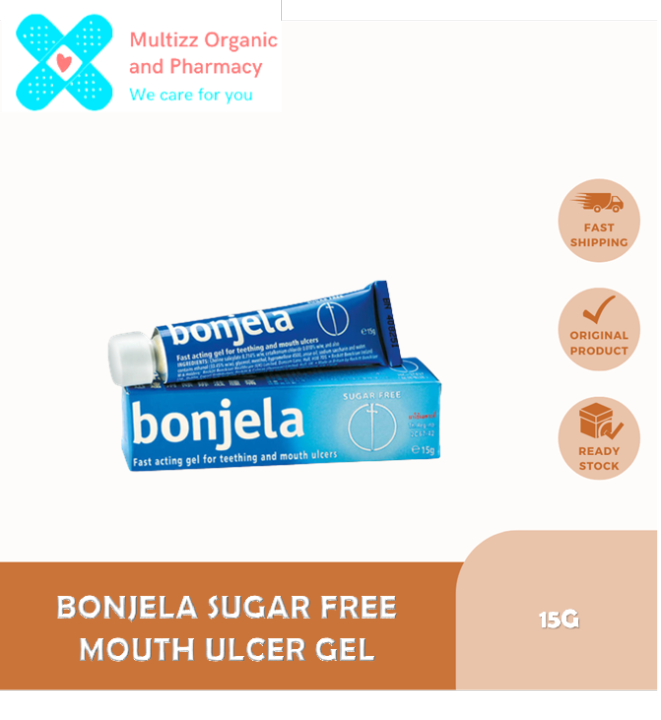 BONJELA SUGAR FREE MOUTH ULCER GEL 15G | Lazada