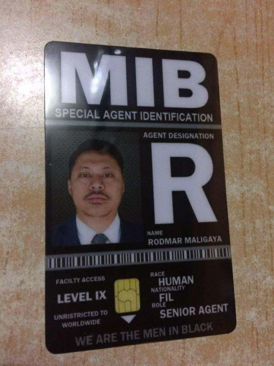 Men in Black Identification MIB Card (Customizable) | Lazada PH