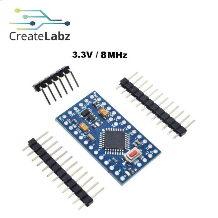 Arduino Pro Mini 328 (Compatible) Mini ATMEGA328P 3.3V/8Mhz for Arduino ...