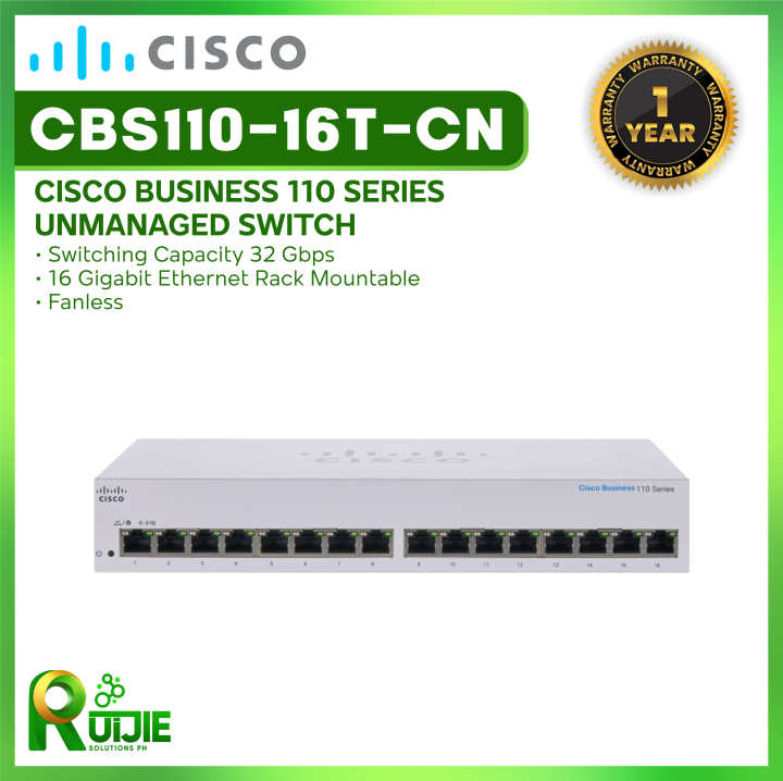 Cisco Business 110 Series Unmanaged Switches CBS110-16T-CN,16 Port GE,price and Data Sheet ...