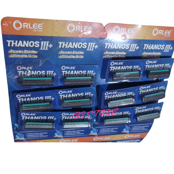 Orlee Alat Kerokan Kumis Cukuran Jenggot Pisau Cukur 3 Mata Pisau ...