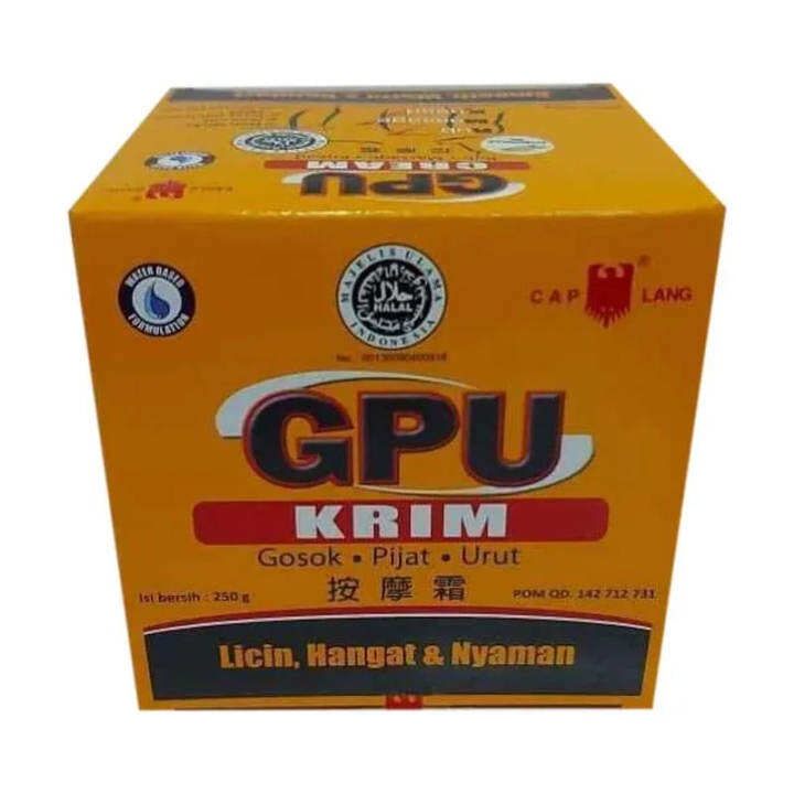 GPU Krim 250gram CAP LANG Eagle Brands GOSOK PIJAT URUT untuk keseleo ...