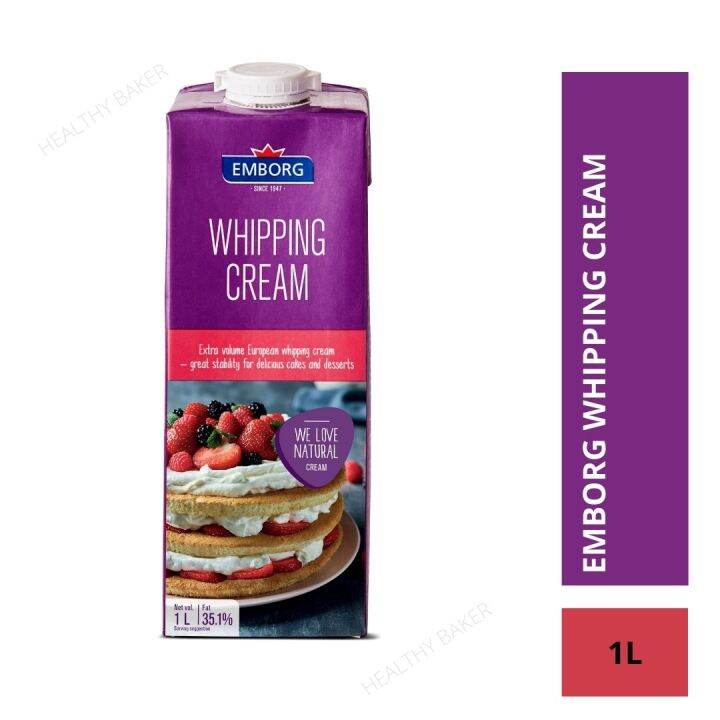 Emborg Whipping Cream 1000 ml / 1L / Whipping Cream / Baking | Lazada