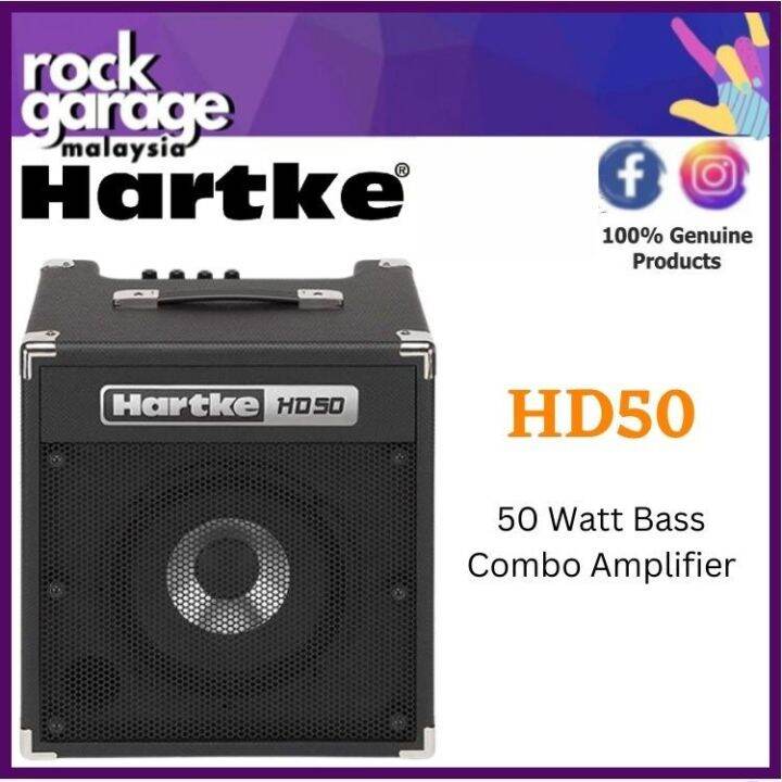 Hartke HD50 - 50 Watt Bass Combo Amplifier (HD-50) | Lazada